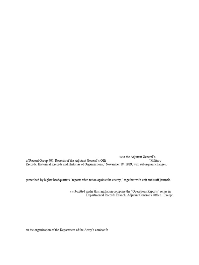 U.S. Army Unit Records, 1917-1950 | PDF | Division (Military ...