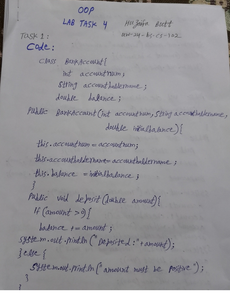 Huzaifa lab task 4 | PDF