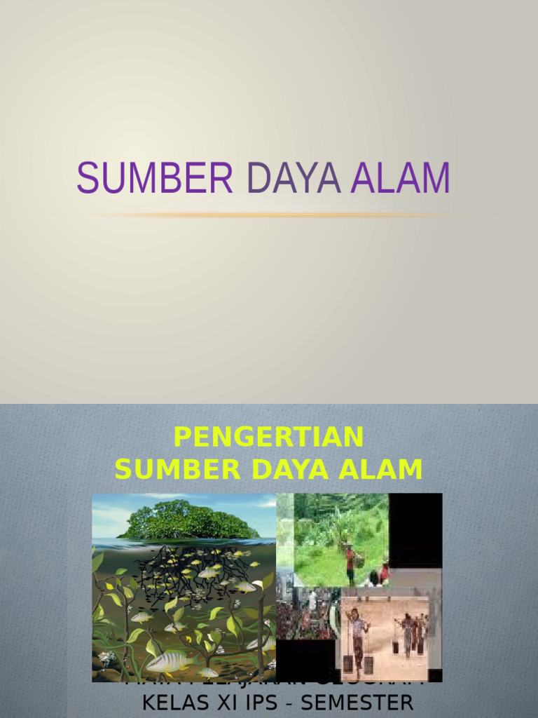 Sumber Daya Alam | PDF