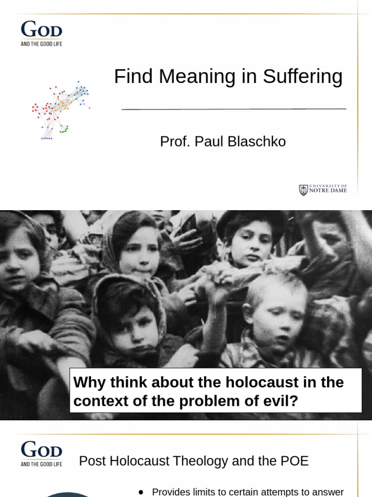 Presentation 22, Find Meaning in Suffering | PDF | Problem Of Evil ...