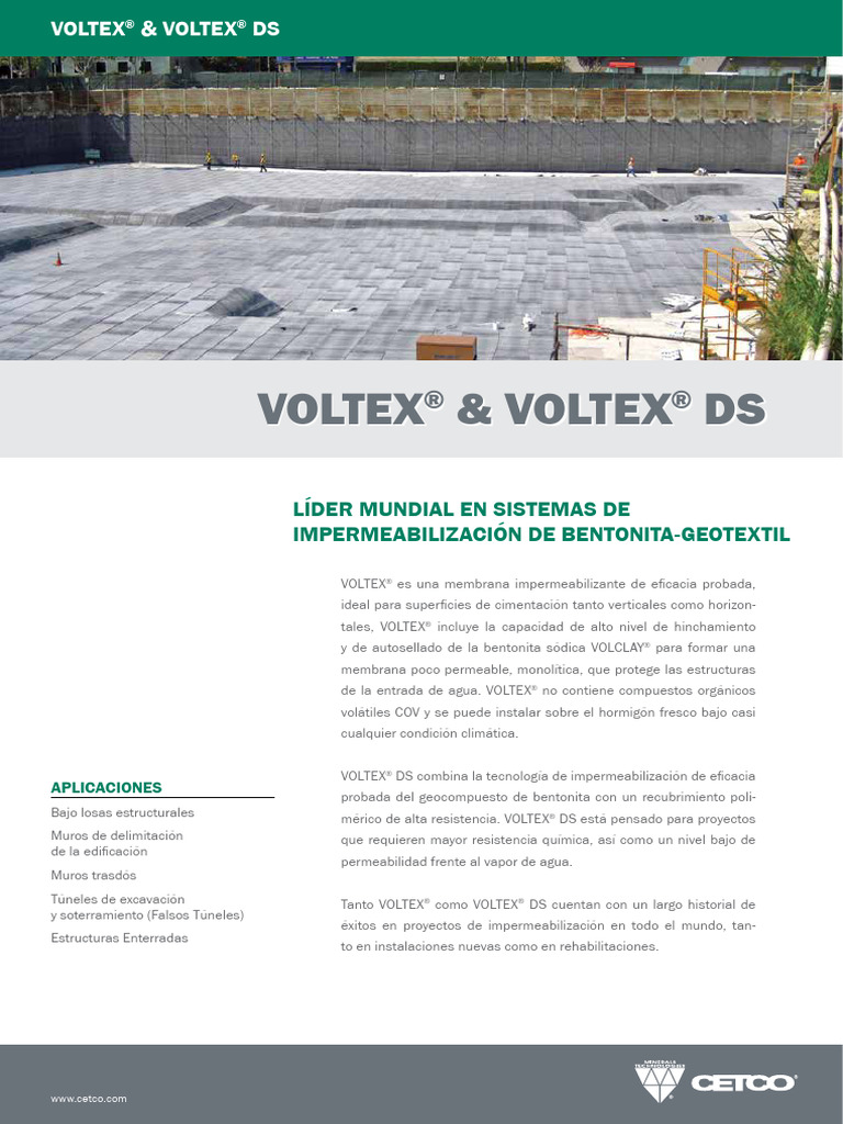 PS_VOLTEX_EMEA_ES_201704_V4-1 (1) | PDF | Hormigón | Agua