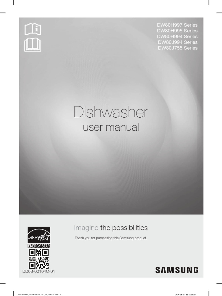 MANUAL_USERS_DD68-00164C-01_AA_EN_MES_20160426 | PDF | Dishwasher ...