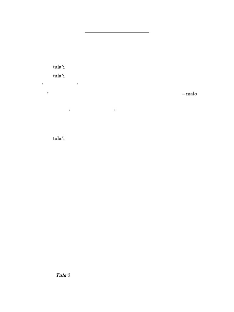 Samoan National Anthem - Samoa Tula'i | PDF