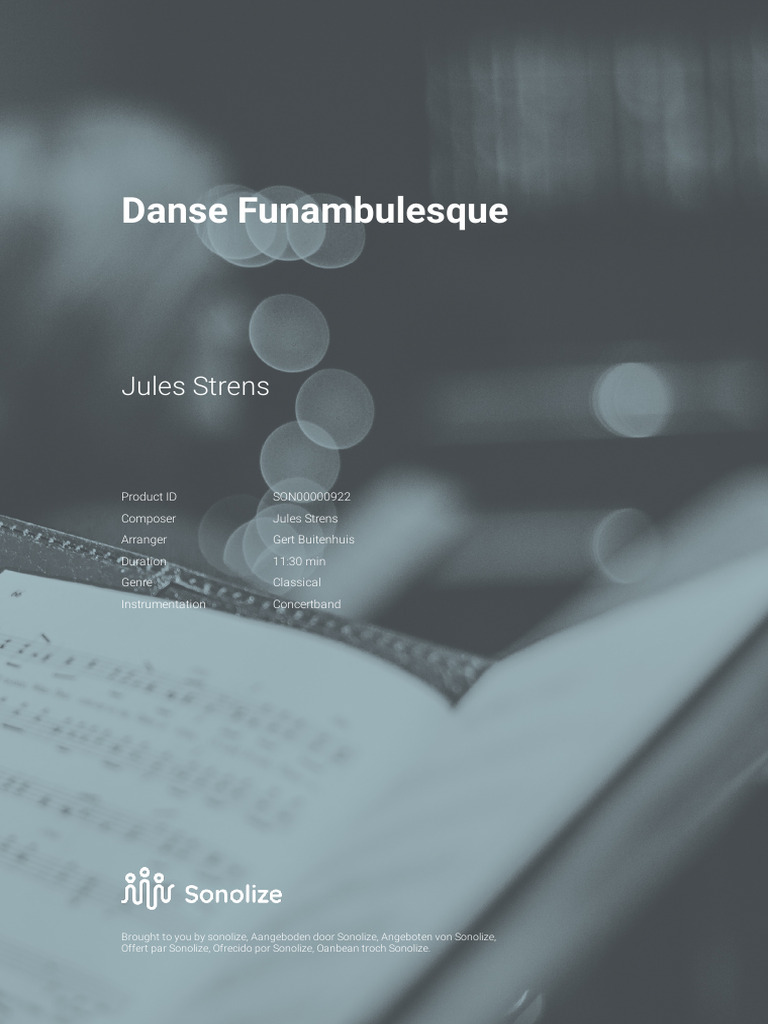 Danse Funambulesque | PDF | Saxophone | Cor Anglais