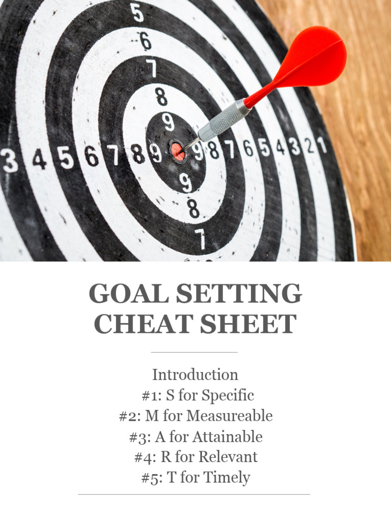 SMART Goal Setting Cheat Sheet | PDF