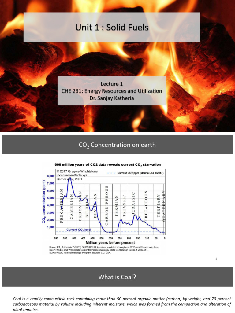 CHE231 Unit 1 | PDF | Gasification | Coal