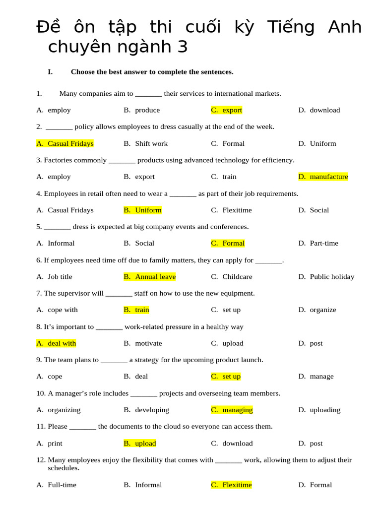 TACN 3 - Đề ôn tập thi cuối kỳ | PDF | Malala Yousafzai