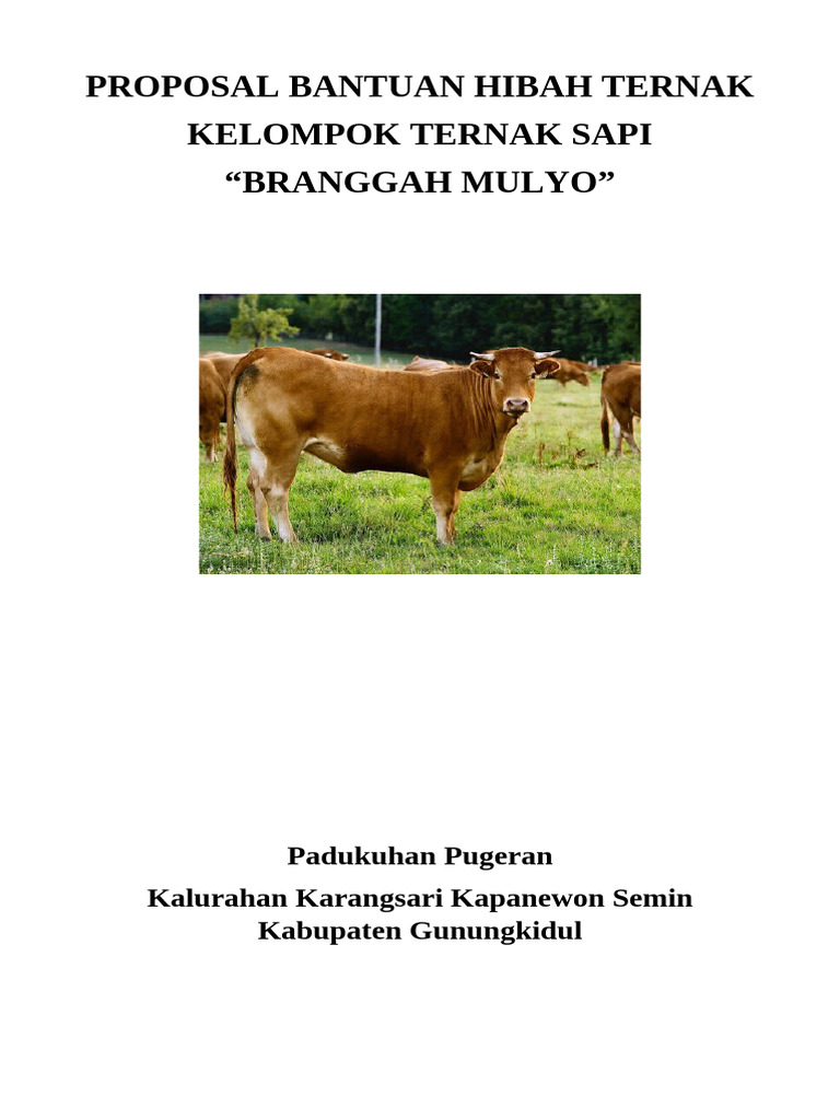 Proposal Ternak | PDF