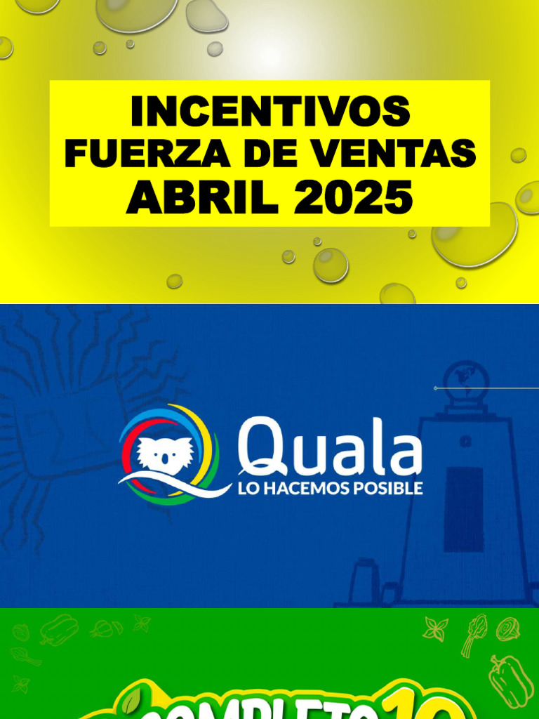 Incentivos Ventas Abril 2025 | PDF | Presupuesto