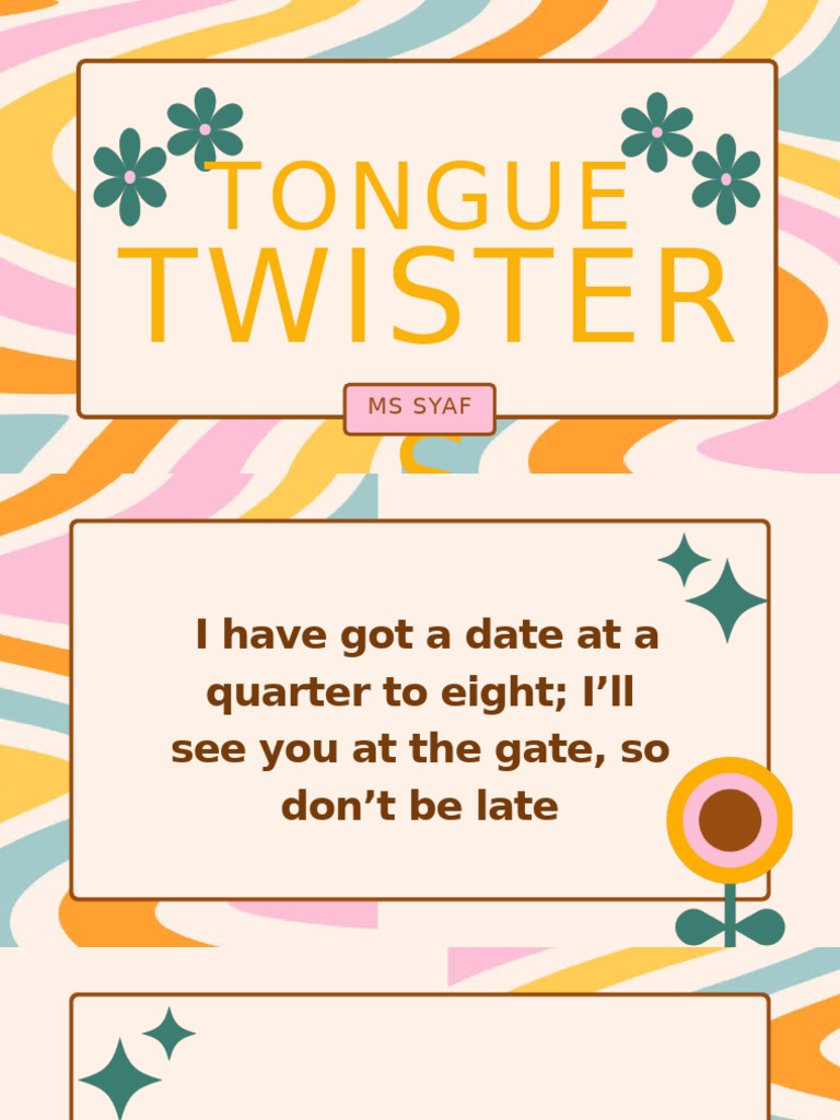 English Fun Tongue Twisters | PDF