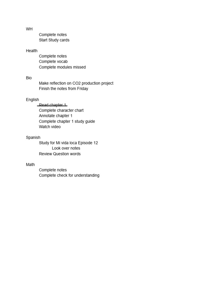 Absent Day Schedule | PDF