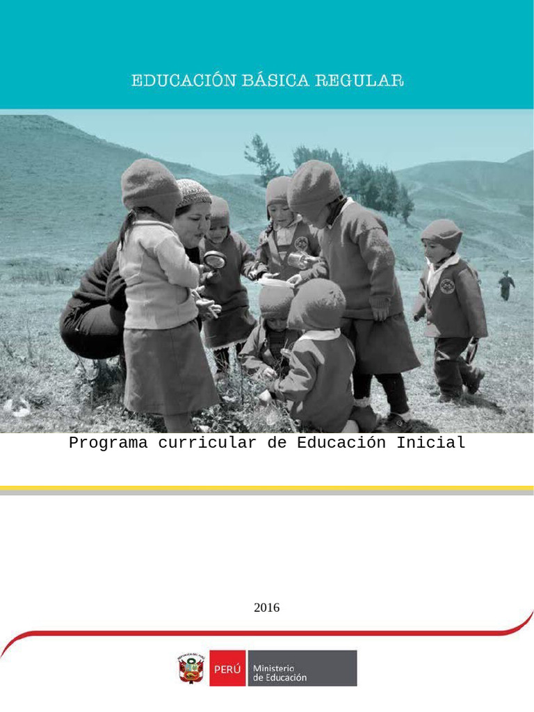 Programa Curricular de Educación Inicial EBR | PDF | Educación de la primera infancia | Plan de ...