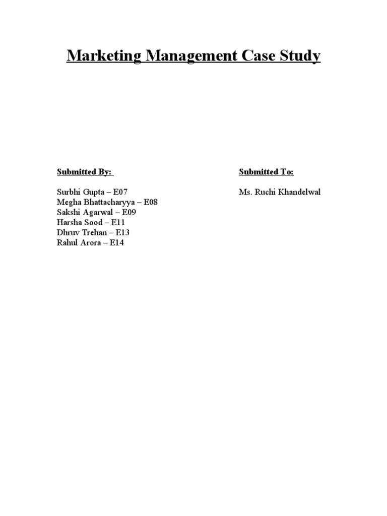 MM Case Study | PDF | Strategic Management | Marketing