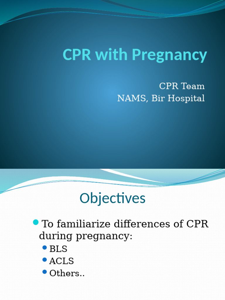 9 CPR With Pregnancy | PDF | Cardiopulmonary Resuscitation | Pregnancy