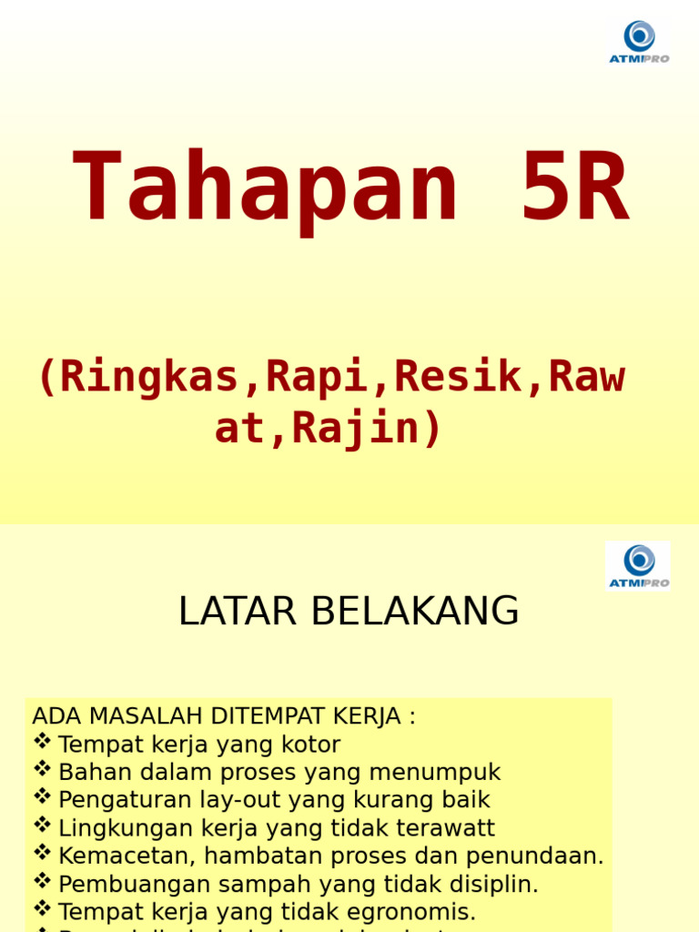 Panduan Implementasi 5R di Tempat Kerja | PDF