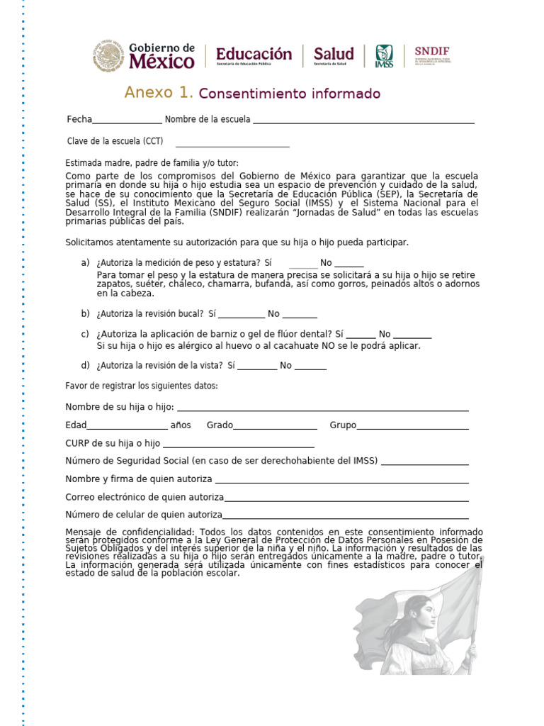 Formato Consentimiento Informado | PDF