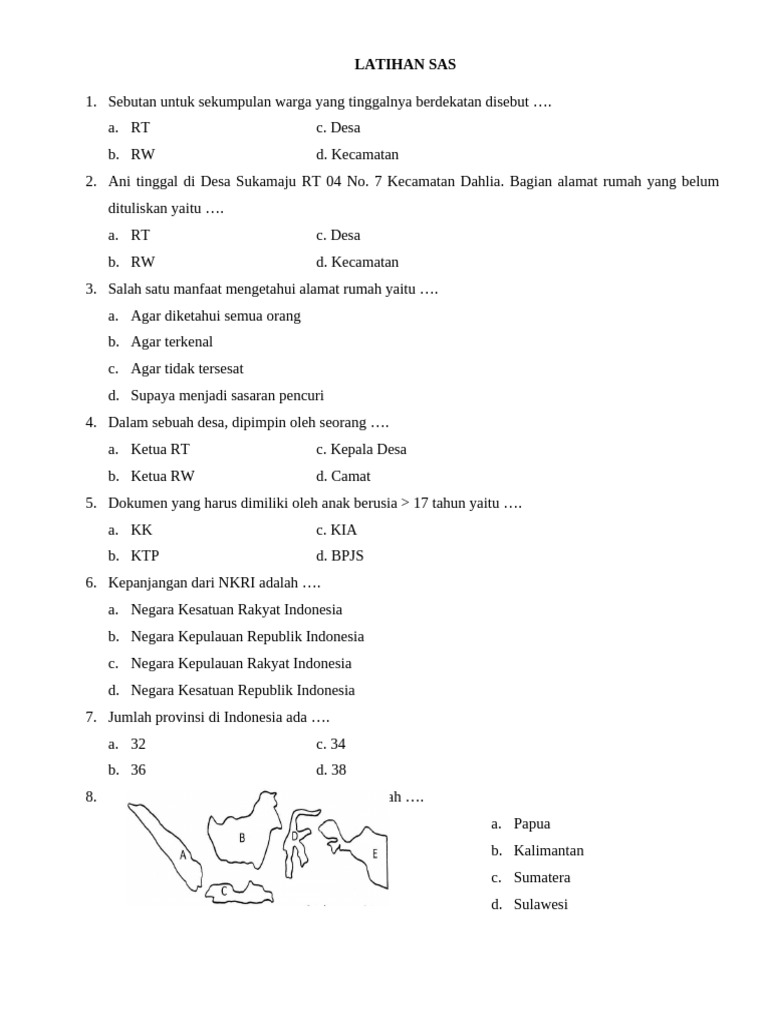Latihan Sas | PDF