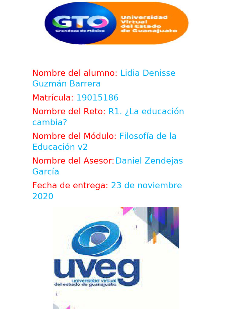 Guzmán Lidia R1 U1 | PDF | Aprendizaje | México