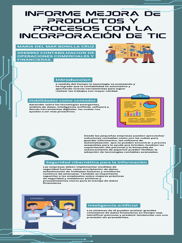 Infografía Informática y Tecnología Informativa Ilustrada Verde y Gris ...