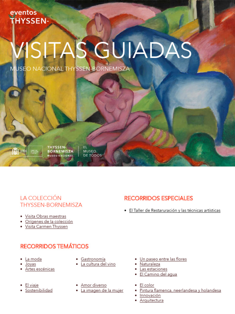 Museo Thyssen. Recorridos Temáticos | PDF | Museo | Pintura de paisaje