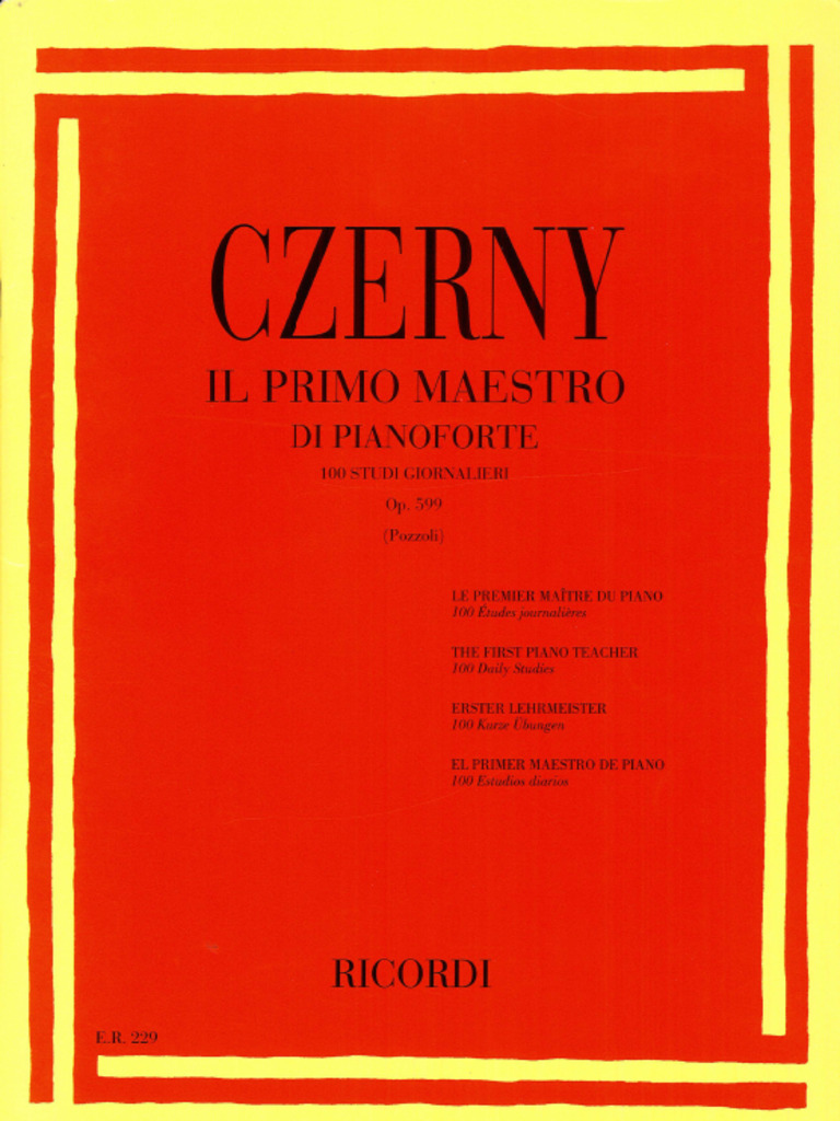 Seleccion Sencilla Czerny Op 599 | PDF