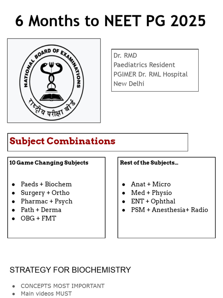What To Study For Neet PG 2025 Part 1 - 250105 - 120816 | PDF ...