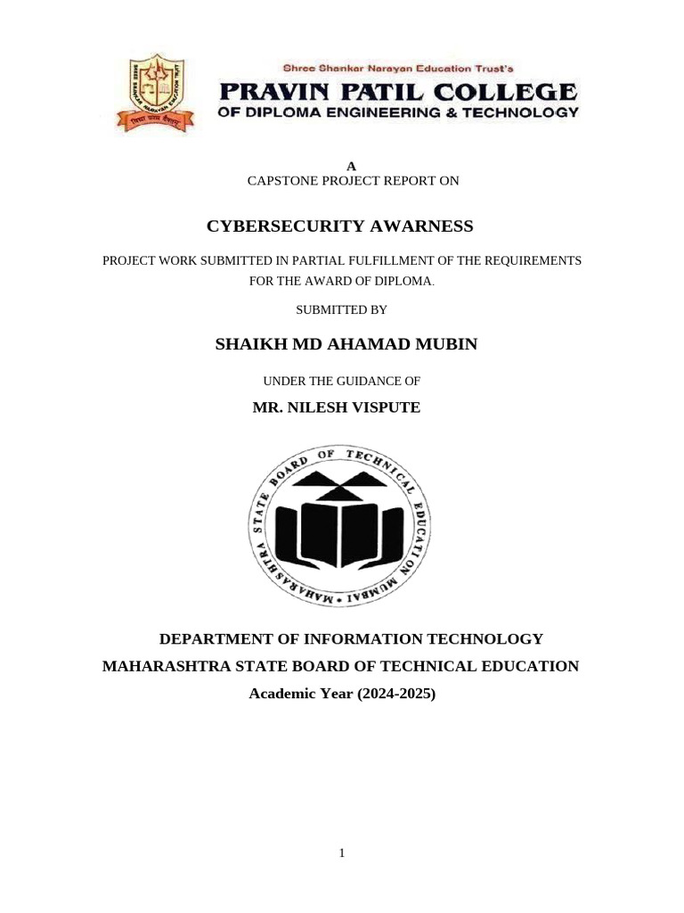 Blackbook Format Ahmed Final 23232 | PDF | Security | Computer Security