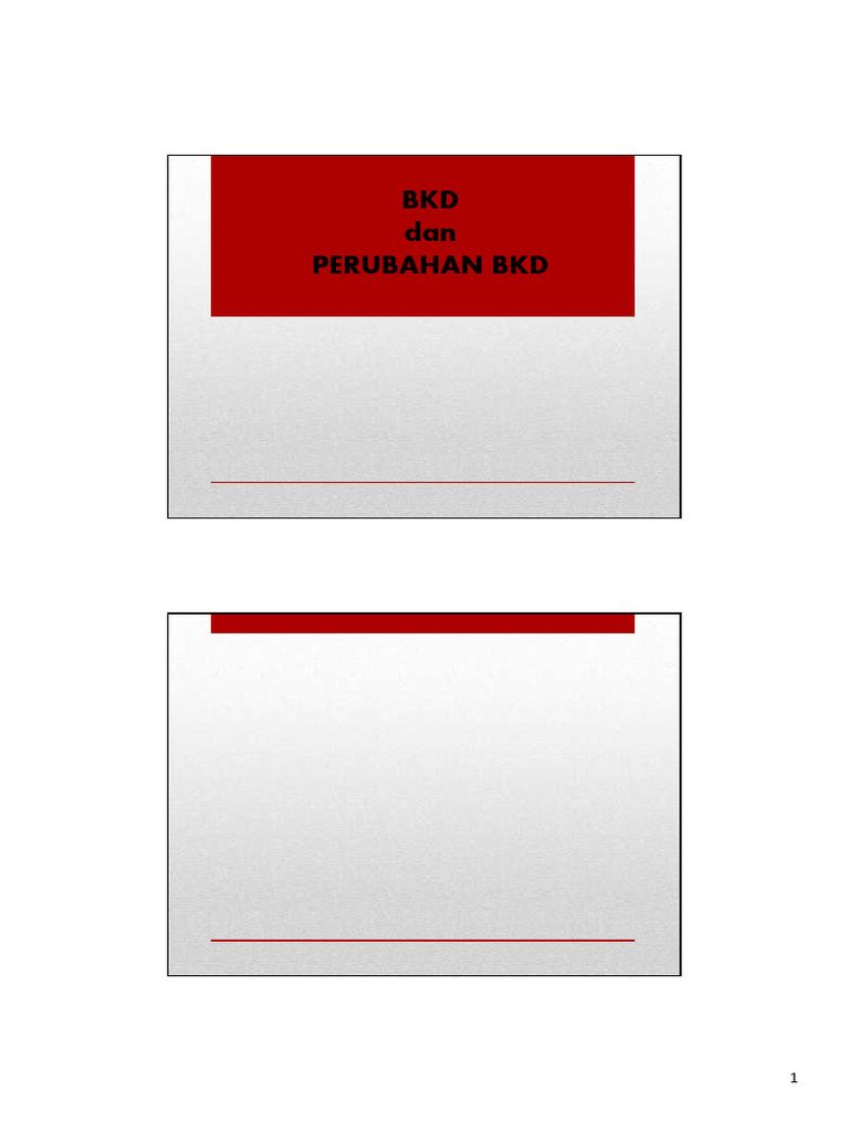 9 - BKD Dan Perubahan BKD Timbangan | PDF