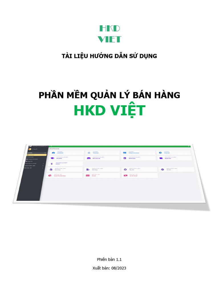Tai Lieu Huong Dan Su Dung Phan Mem Hkdviet | PDF
