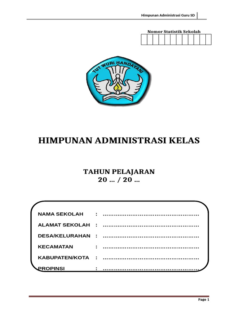 Kumpulan Buku Himpunan Adm Kls SD | PDF
