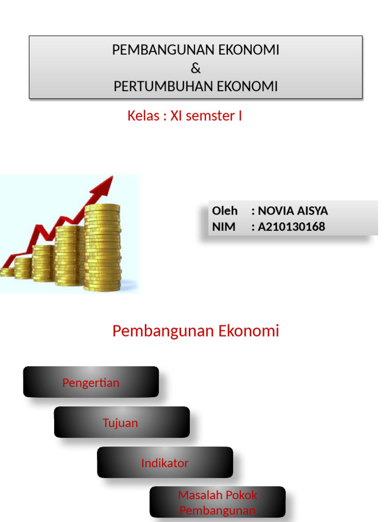 Pembangunan Dan Pertumbuhan Ekonomi | PDF