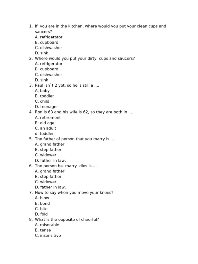 2nd Semester Vocabulary | PDF