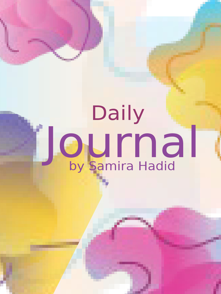 Yellow Purple Dynamic Professional Journal Cover Page | PDF