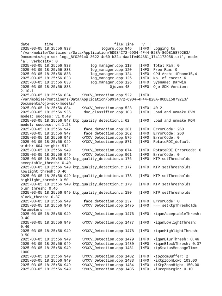 Ojo-Sdk-Logs 1741173956 | PDF | Computer Hardware | Computing