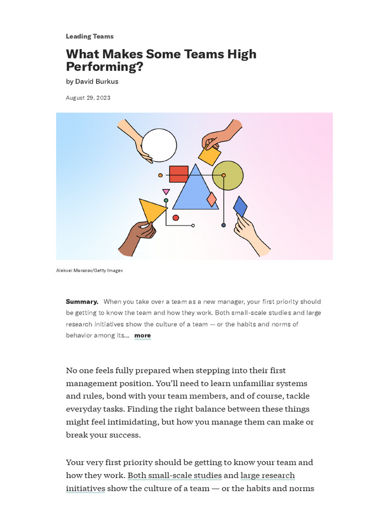 Building High-Performing Teams | PDF | Psychology | Communication