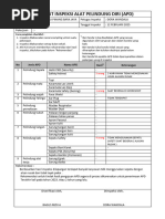 4 Checklist Inspeksi APD | PDF