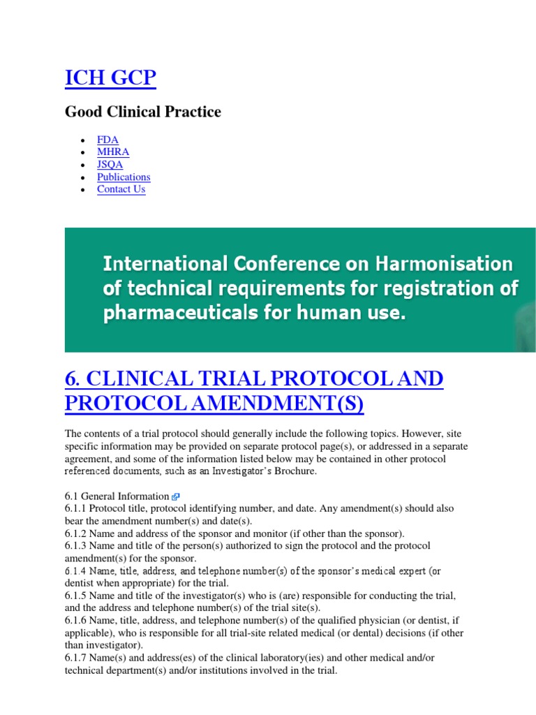 Ich GCP | PDF | Clinical Trial | Science