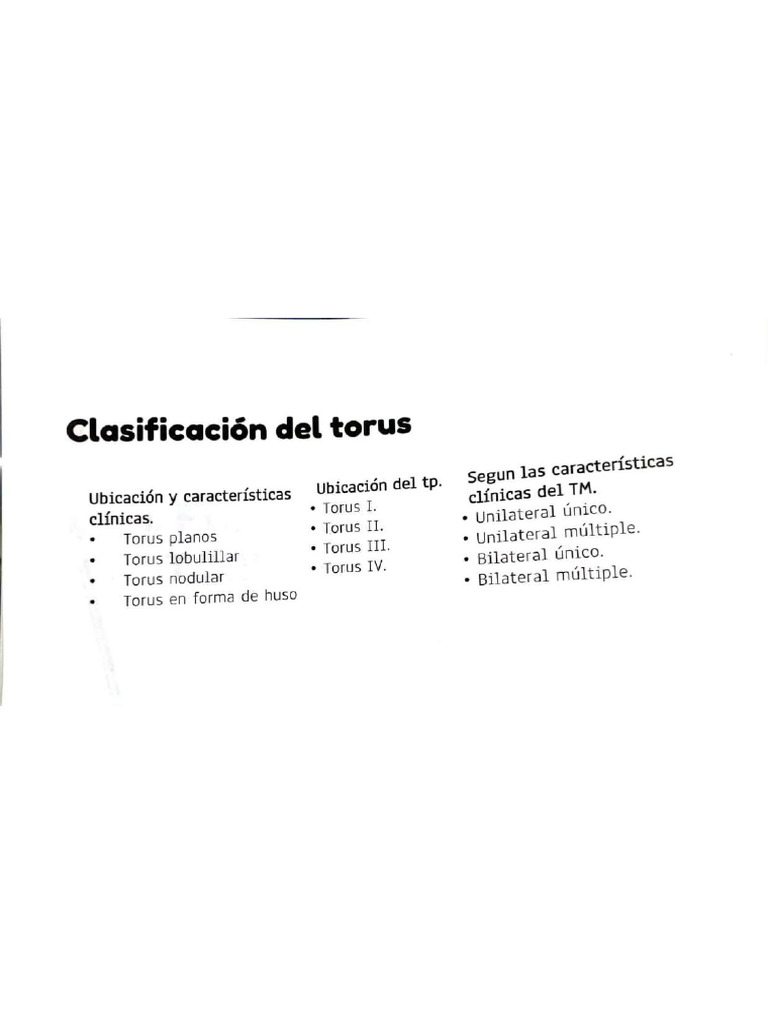 Clasificación de Torus | PDF