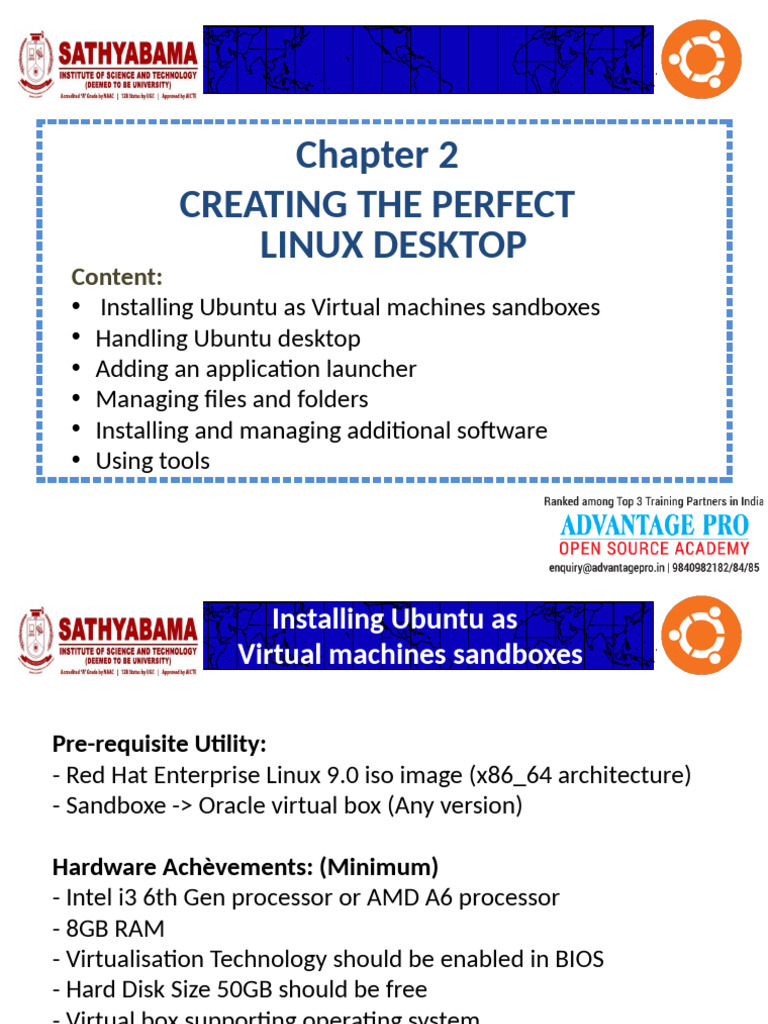Chapter 2 (Creating The Perfect Linux Desktop) | PDF | Desktop Environment | Virtualization