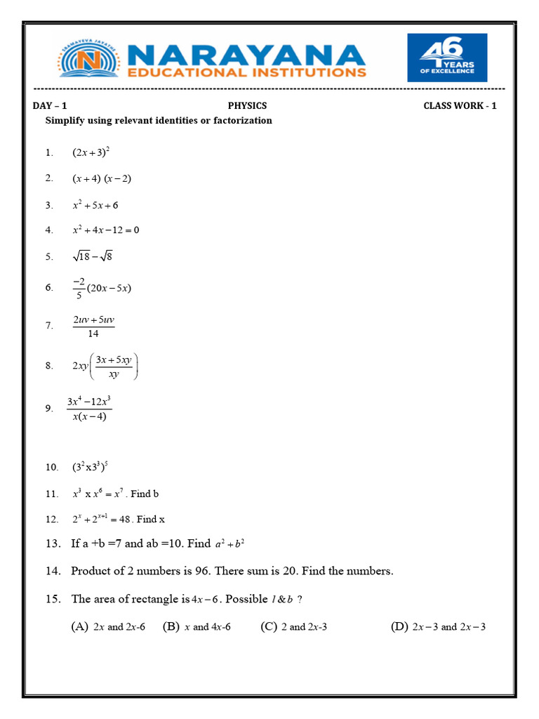Day 1 Worksheet Bridge Course MPC | PDF | Chemical Bond | Valence ...