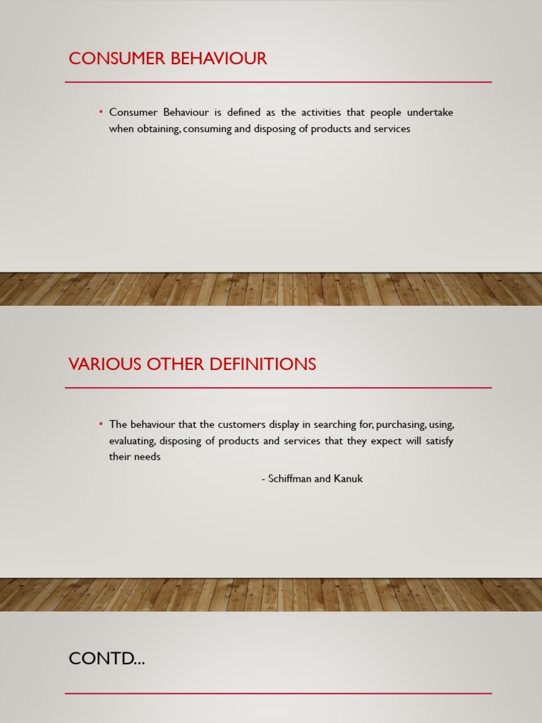 consumer behaviour definition, nature and stages | PDF