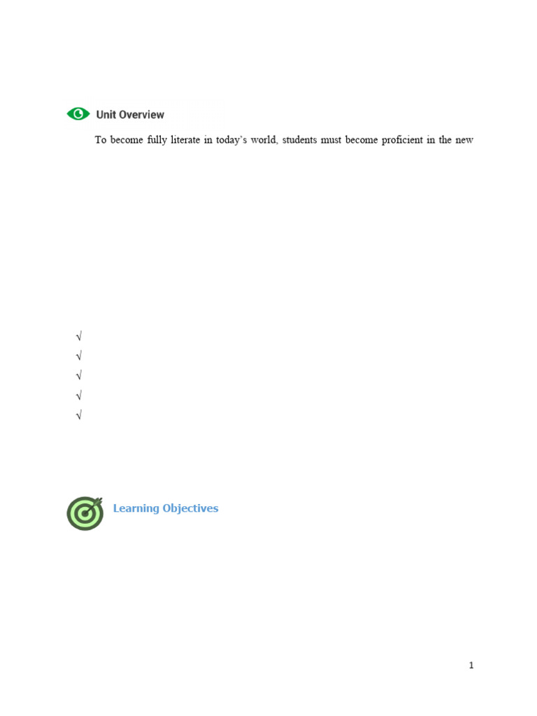 Unit 1 Understanding LiteracyLessons 1 3 | PDF | Literacy | Reading ...
