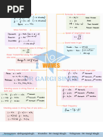 Waves Formula Sheet | PDF | Waves | Frequency