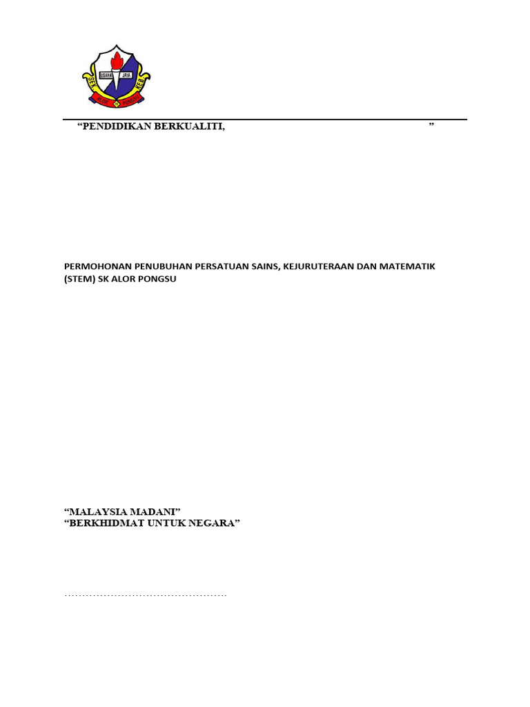 Surat-Surat Penubuhan Stem | PDF