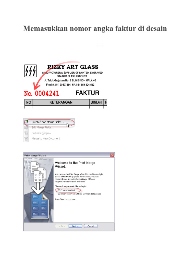 Cara Mudah Membuat Numerator di CorelDRAW | PDF