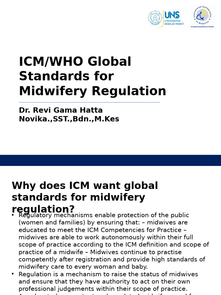 Global Standards for Midwifery Regulation | PDF