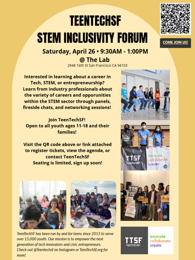 TeenTechSF STEM Inclusivity Forum-1 | PDF