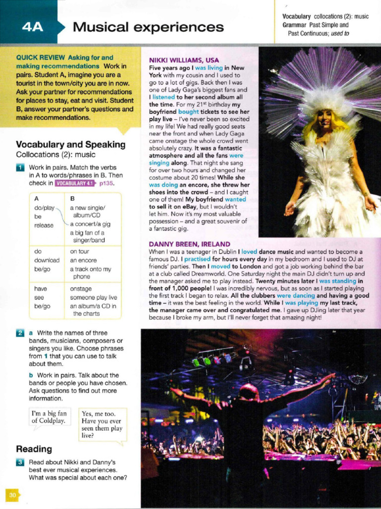 F2F Intermediate - UNIT 4A | PDF