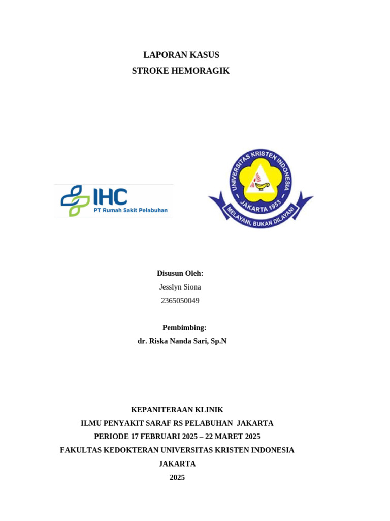 Case Report Stroke Hemoragik | PDF