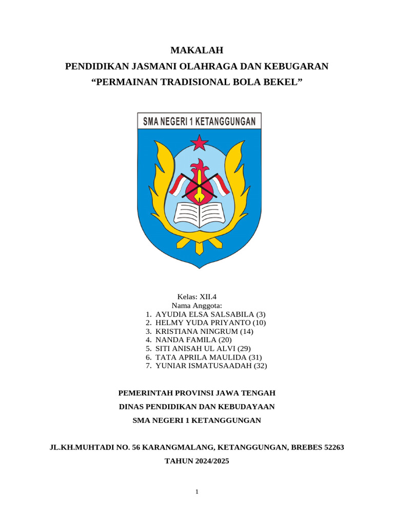 Permainan Tradisional Bola Bekel | PDF